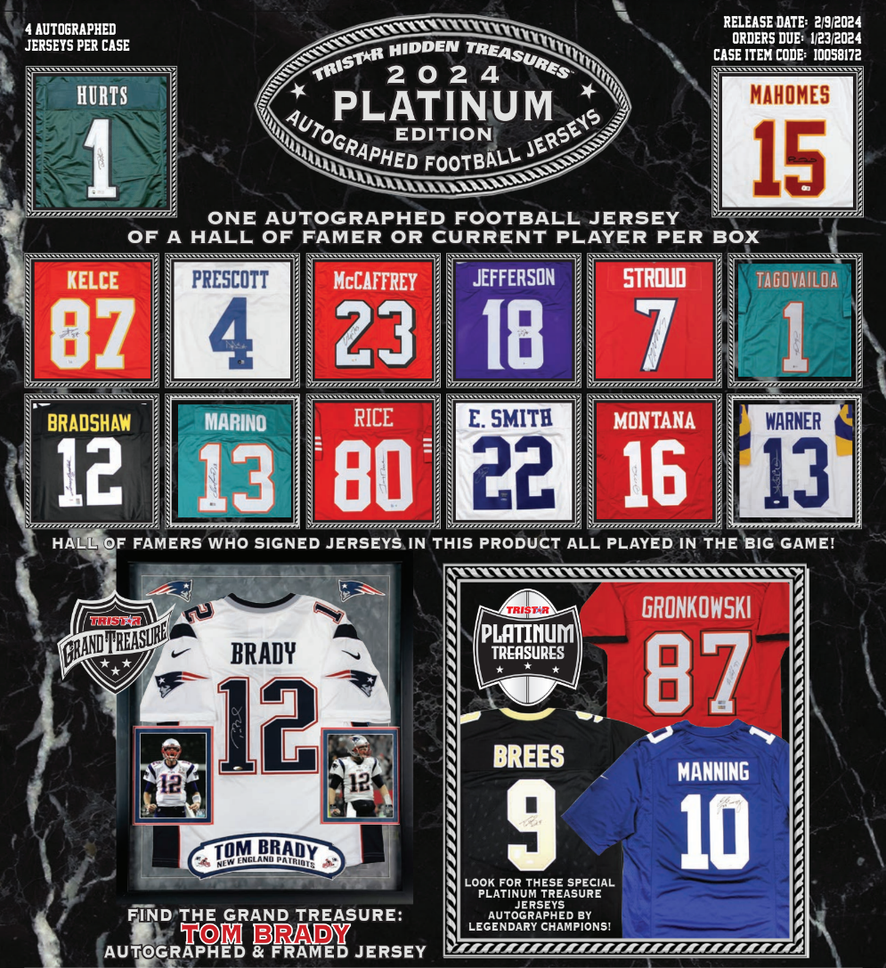 Firehandcards | 2024 Tristar HT Football Auto Jerseys Platinum Edition ...