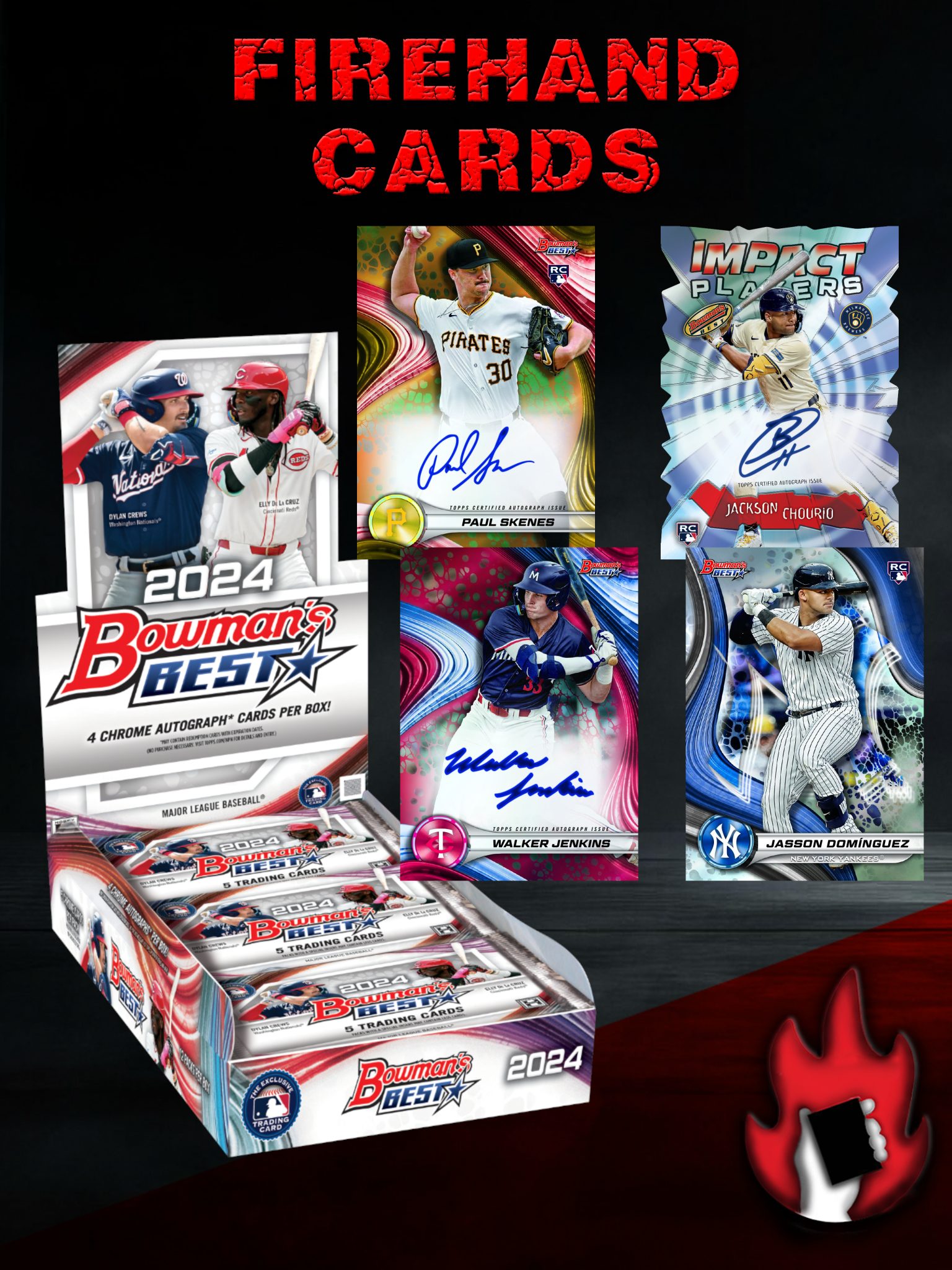 Firehandcards | 2024 Bowman’s Best Baseball 8 Box Case Break PYT #13