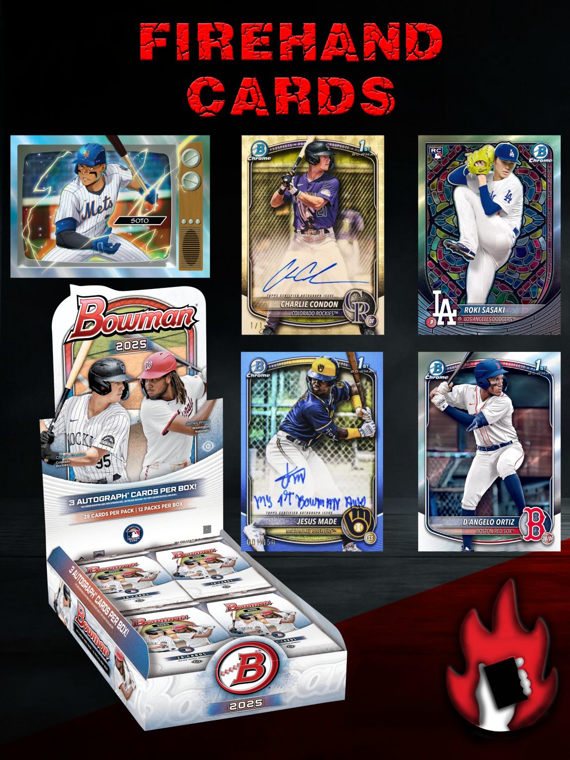 Firehandcards | 2025 Bowman Baseball Jumbo Single Box Break Tiered ...