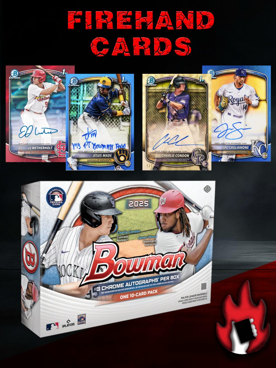 Firehandcards | 2025 Bowman Baseball Delight 6 Box Case Break PYT #8