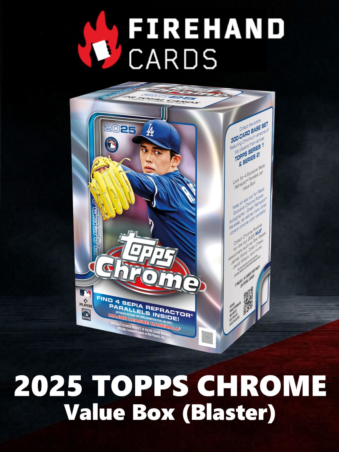 Firehandcards | 2025 Topps Chrome Baseball Blaster Box Random Teams ...