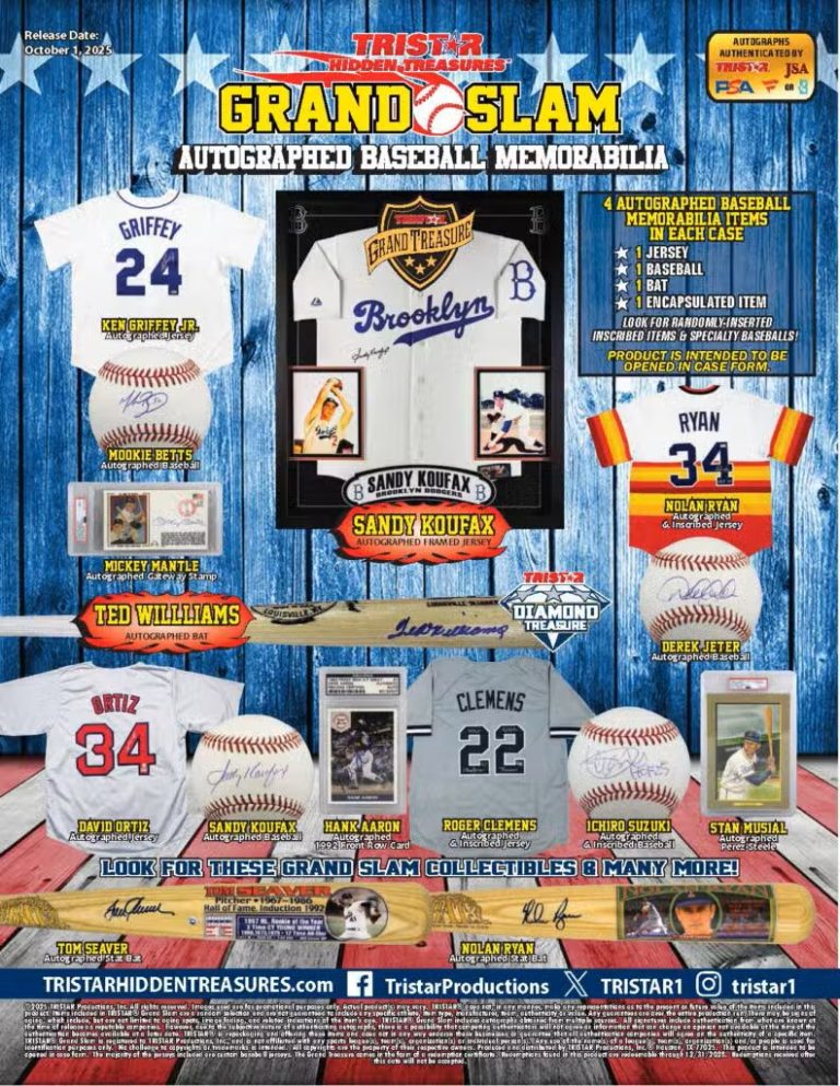 Firehandcards | 2025 Tristar HT Grand Slam Autographed Baseball ...