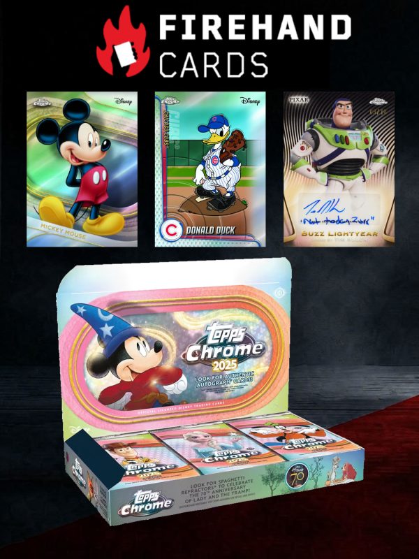 Firehandcards | 2025 Topps Disney Chrome Hobby Box Random Numbers Break #33