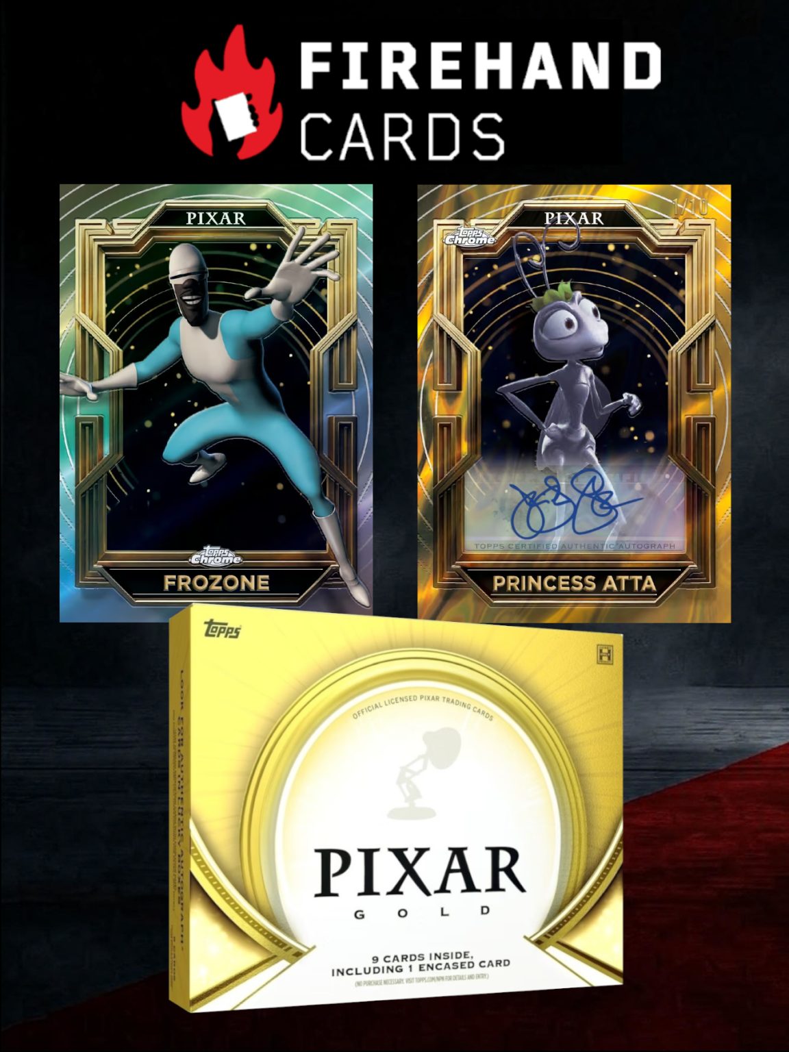 Firehandcards | 2025 Topps Pixar Gold Hobby Box Random Numbers Break #18